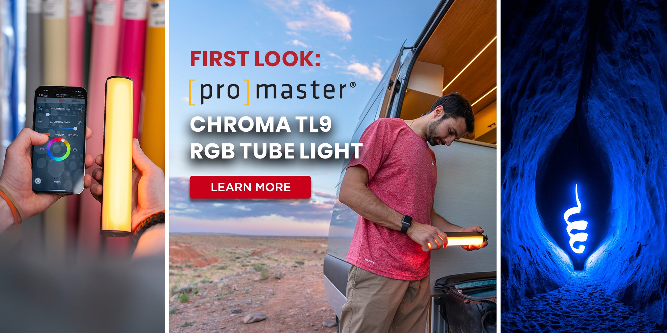Promaster Chroma TL9RGB 9” Tube LED Light: Portraits, Video, Light Pai