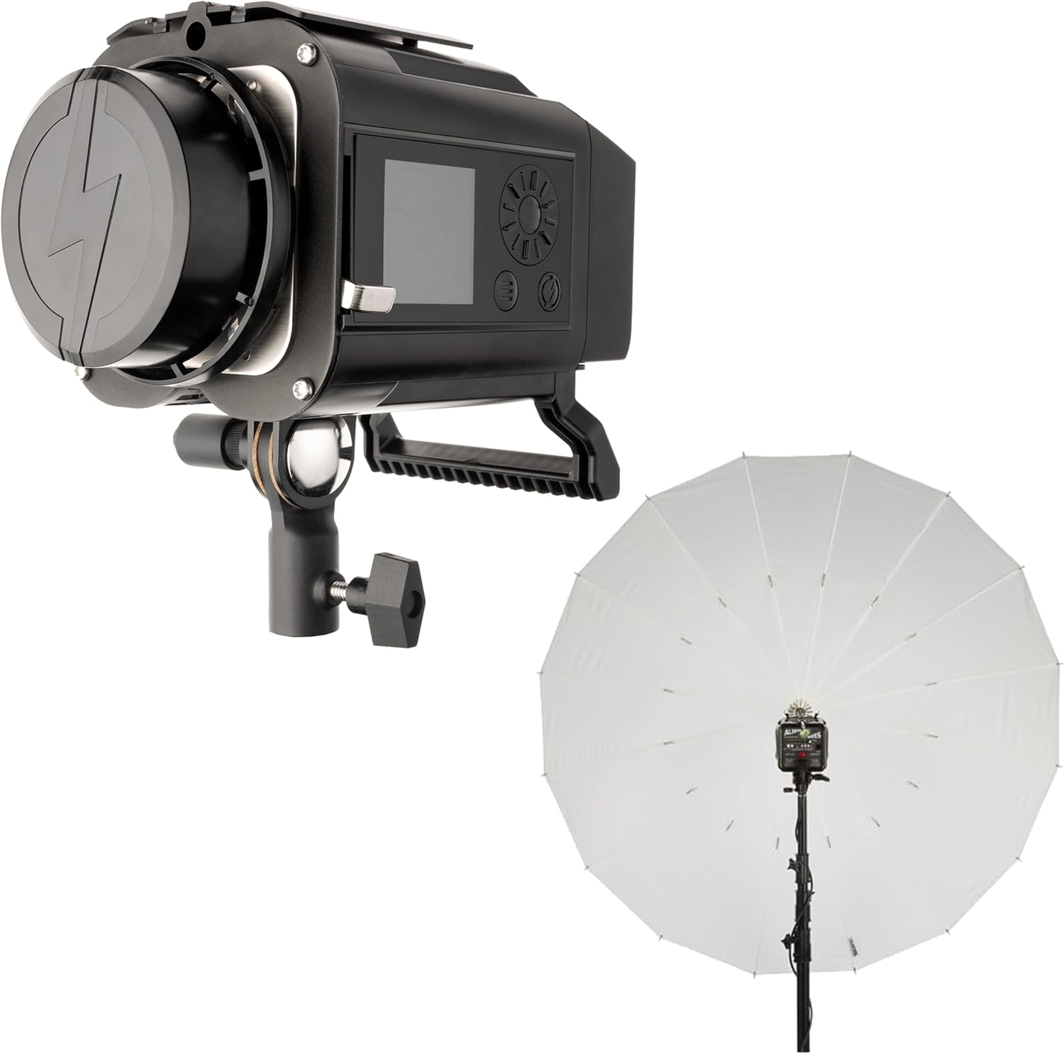 Paul C. Buff Celestial Flash Strobe Monolight Bundle with 64” White PL