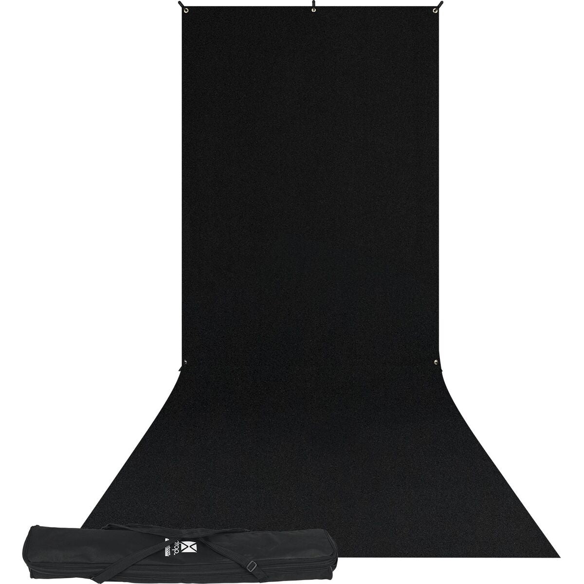 Westcott X-Drop Wrinkle-Resistant Backdrop Kit - Rich Black Sweep (5'